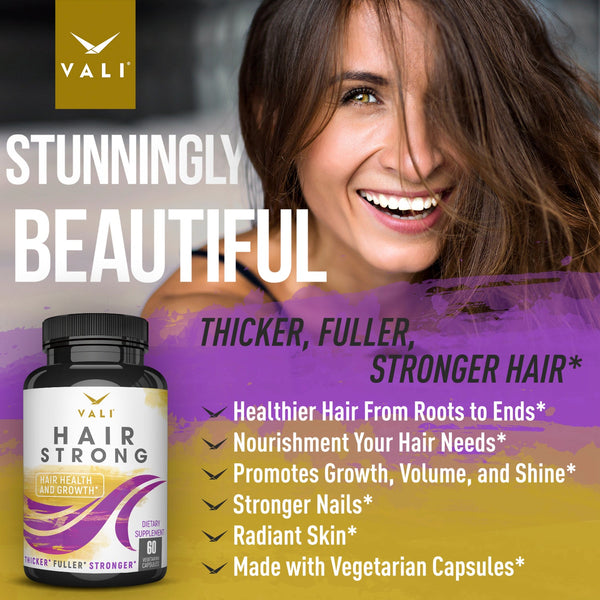 VALI Hair Strong - Hair Health and Growth Vitamins - VALI Health
